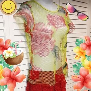 Trendy boutique | Tops | Meshfishnet Swimsuitbikini Seethrough Coverup ...